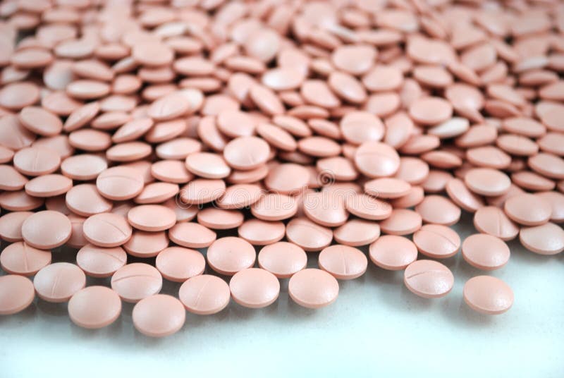 Rose round tablets stock photo. Image of antibiotic - 112382968