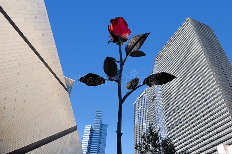 Rose Sculpture and Architecture. Editorial Stock Image - Image of ...