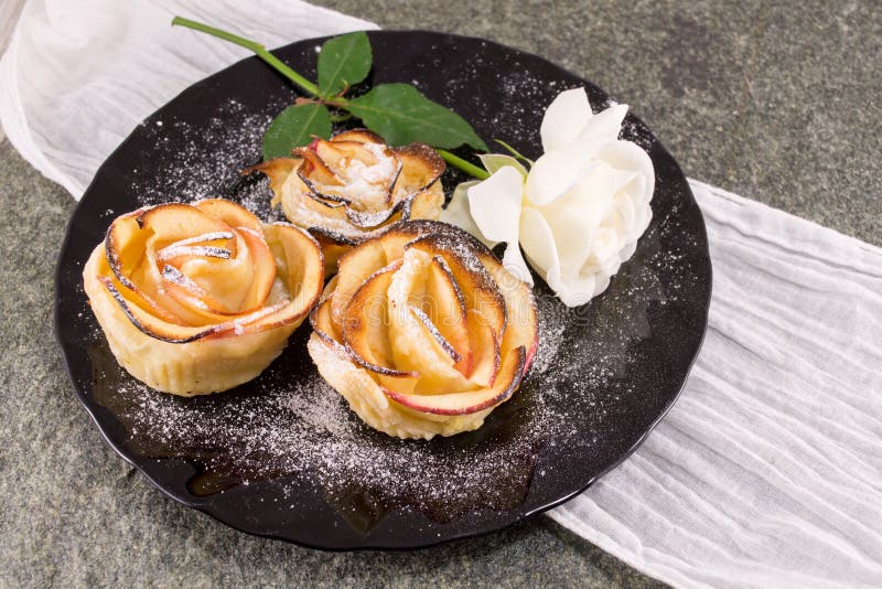 Rose shaped pastry stock photo. Image of muffin, pastries - 81871288