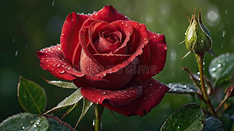 The Rose is in Sharp Focus, Showcasing Its Intricate Petals with ...