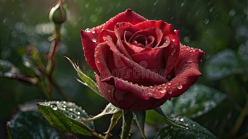 The Rose is in Sharp Focus, Showcasing Its Intricate Petals with ...