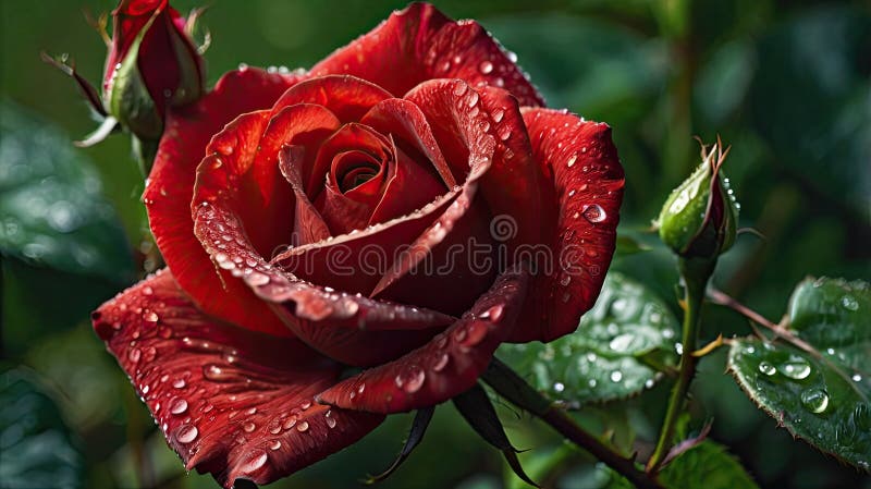 The Rose is in Sharp Focus, Showcasing Its Intricate Petals with ...
