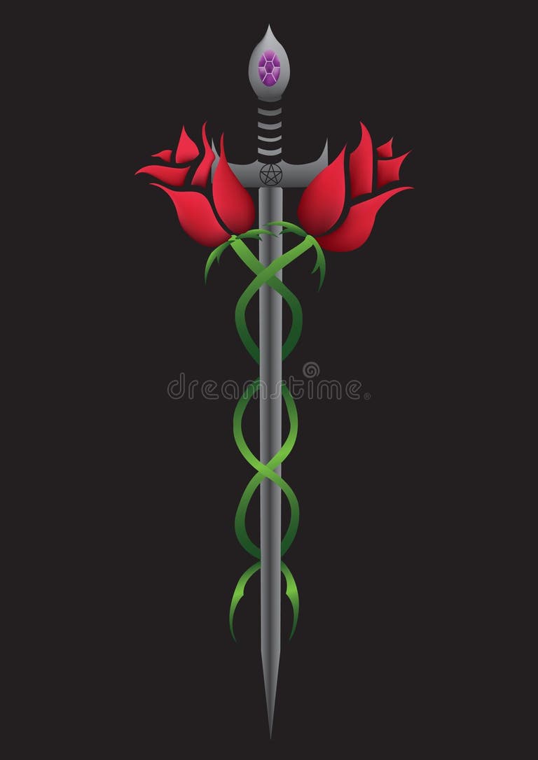 Sword Roses Stock Illustrations – 267 Sword Roses Stock Illustrations ...