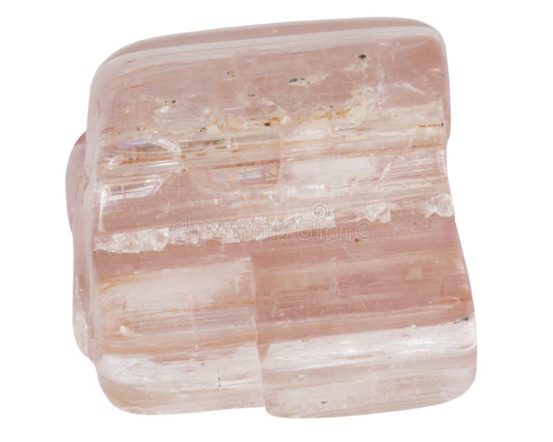 Rose Tourmaline Crystal Macro Isolated Stock Photo - Image of ...