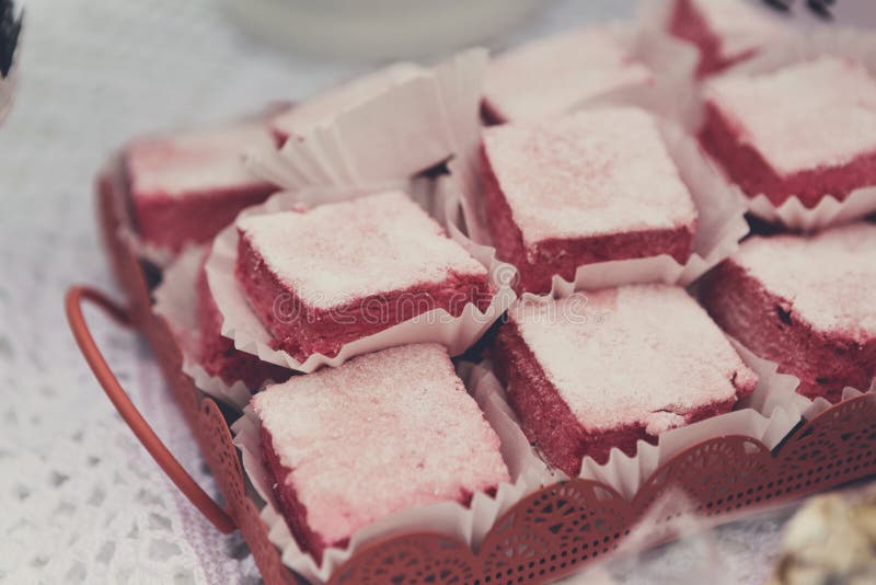Rose Turkish Delight, Lokum Sweets Closeup Stock Image - Image of ...