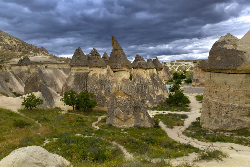Rose Valley in Goreme, Turkey Stock Image - Image of turkey, turkish ...