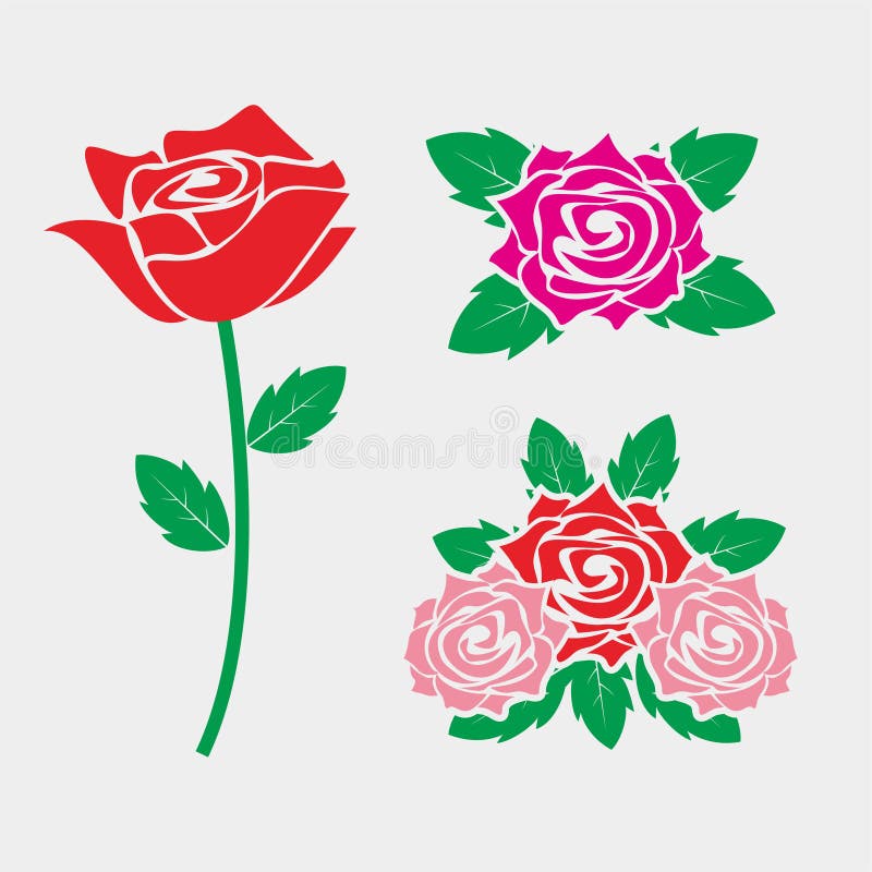 Rose Vector stock vector. Illustration of flower, garden - 87517844