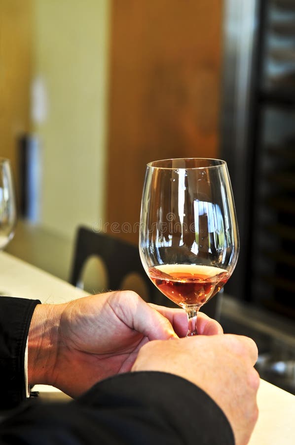 Rose wiine glass stock image. Image of goblet, stemware - 8850739