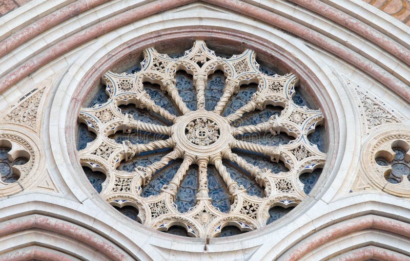 Rose window. stock photo. Image of circular, italy, artistic - 15722208