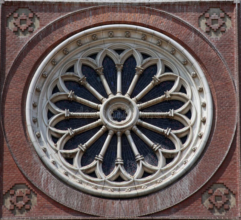 Rose window stock image. Image of gothic, closeup, ornate - 28969643