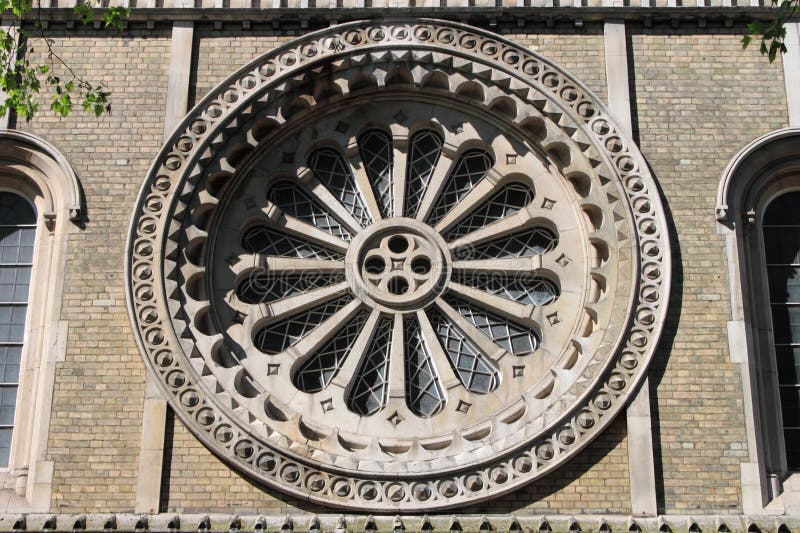 Rose window stock photo. Image of architecture, carved - 60053952