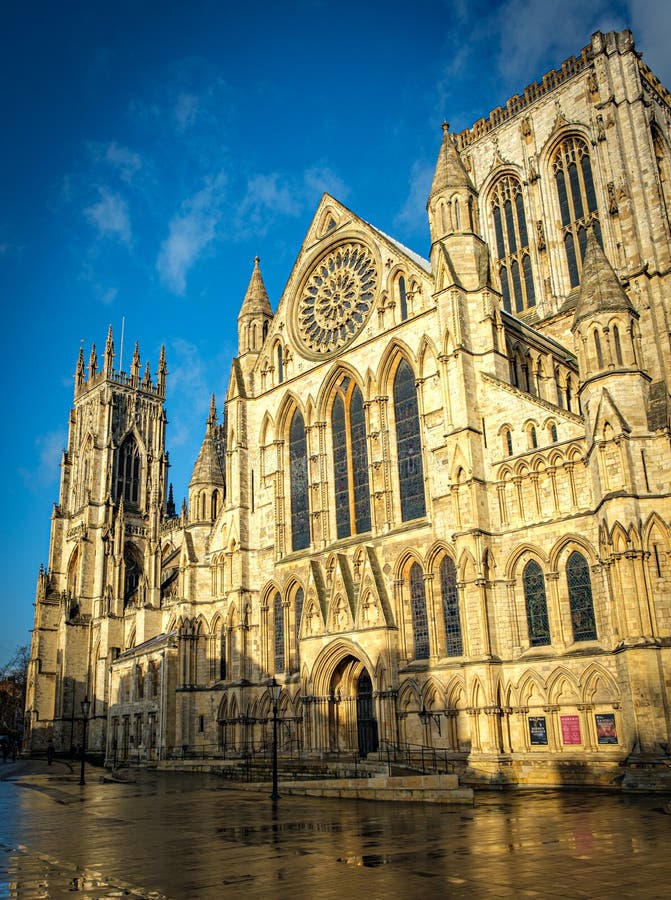 The Rose Window at York Minster Stock Image - Image of imposing, center ...