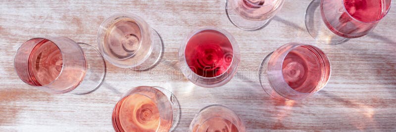 Rose Wine Panorama, Various Shades of Rose Wine Stock Image - Image of ... Rose Wine Panorama, Various Shades of Rose Wine Stock Image - Image of ...