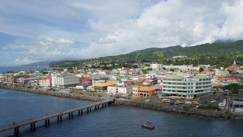 Roseau, Dominica, Caribbean Editorial Stock Image - Image of indies ...