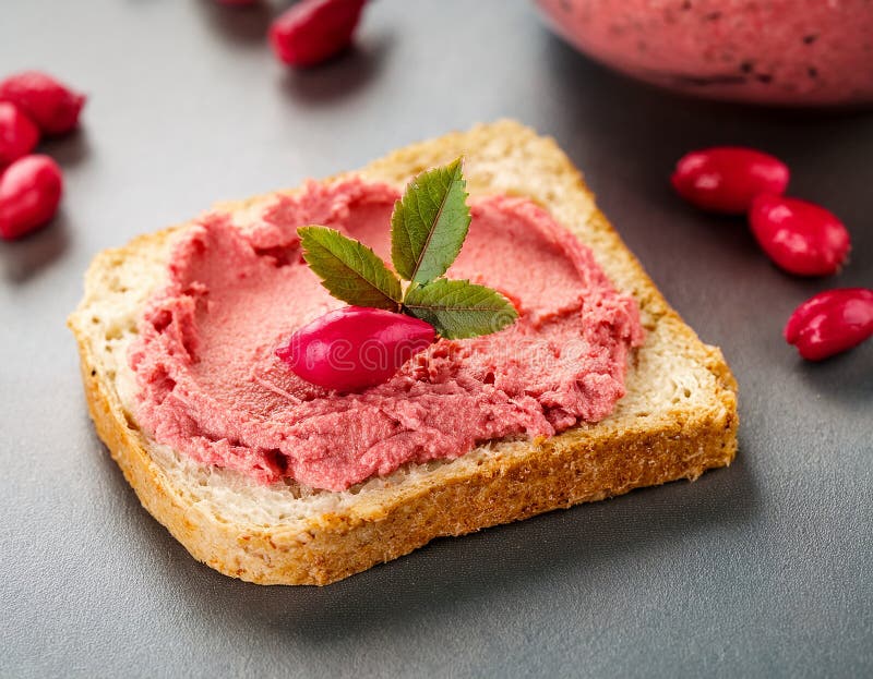 Rosehip Fruit Spread on Toast Stock Illustration - Illustration of meat ...