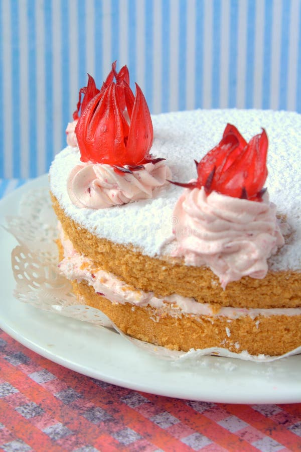 Rosella or Roselle Cake stock image. Image of food, rosella - 61432725