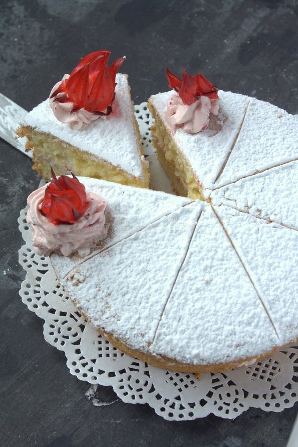 Rosella or Roselle Cake stock photo. Image of close, powdered - 61433382