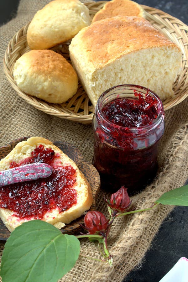 Rosella or roselle jam stock image. Image of egyptian - 61428869