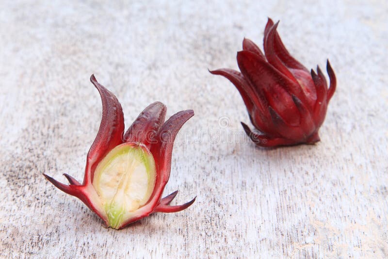 Roselle fruits stock image. Image of vegetable, wood - 45629067