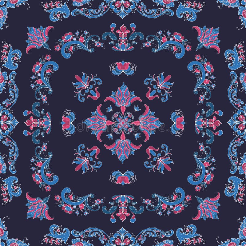 Rosemaling Vector Pattern 85 Stock Vector - Illustration of decorative ...