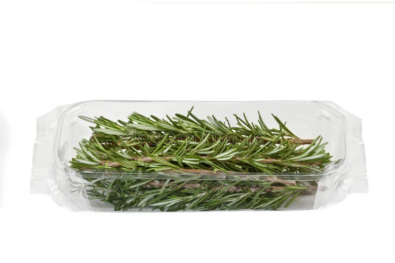 Rosemary Branches, Package of Aromatic Herbs Stock Image - Image of ...