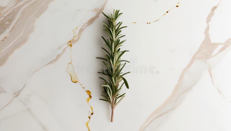 Rosemary Background Marble Pattern Stock Illustration - Illustration of ...