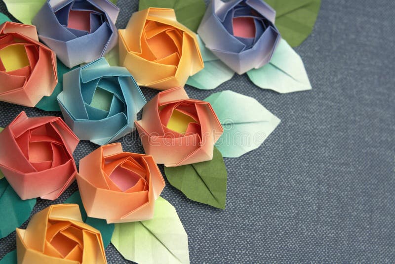 2,512 Blue Origami Flower Stock Photos - Free & Royalty-Free Stock ...