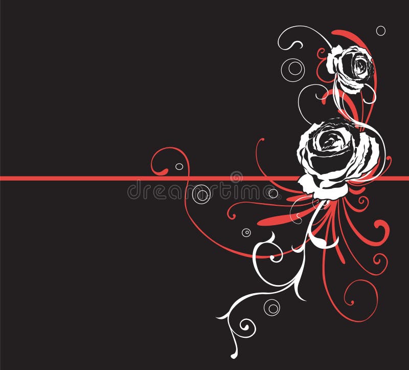 Roses stock vector. Illustration of flower, abstract, fancy - 7272163