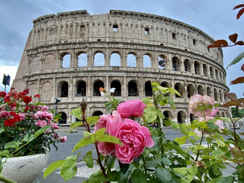 Colosseum in Spring stock image. Image of spring, rome - 232779877