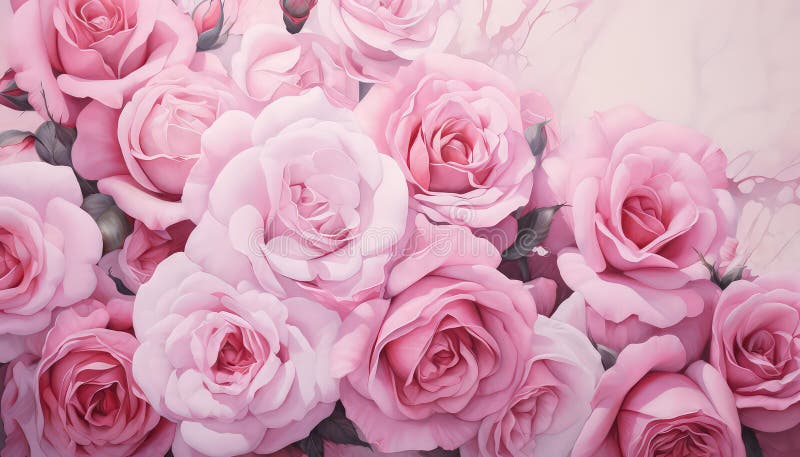 Roses banner stock illustration. Illustration of bunch - 289773093