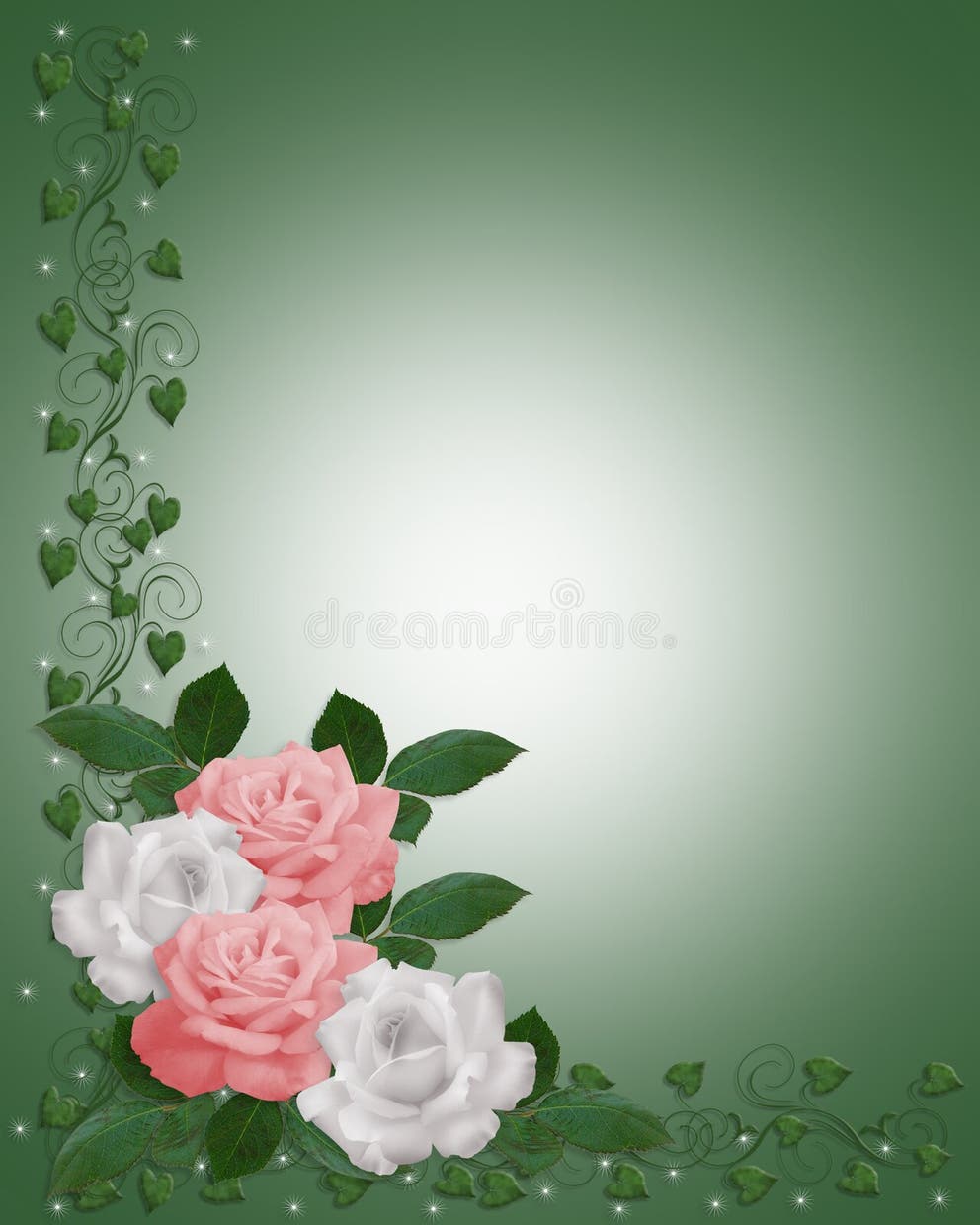 Pink Roses Border Invitation Stock Illustrations – 8,692 Pink Roses ...