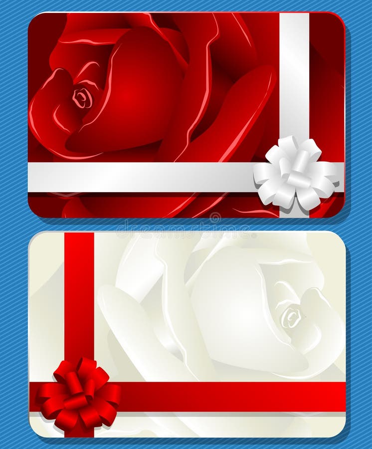 Roses card stock vector. Illustration of glossy, abstract - 49416993