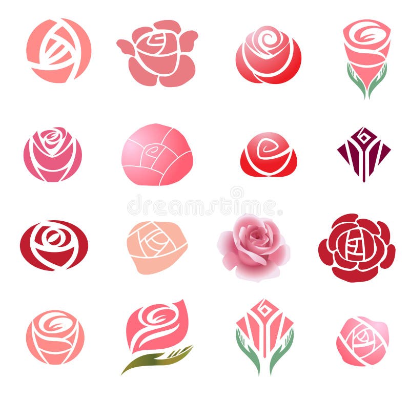 Roses design elements stock vector. Illustration of card - 52426425