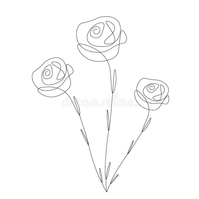 Single Purple Roses Stock Illustrations – 244 Single Purple Roses Stock ...