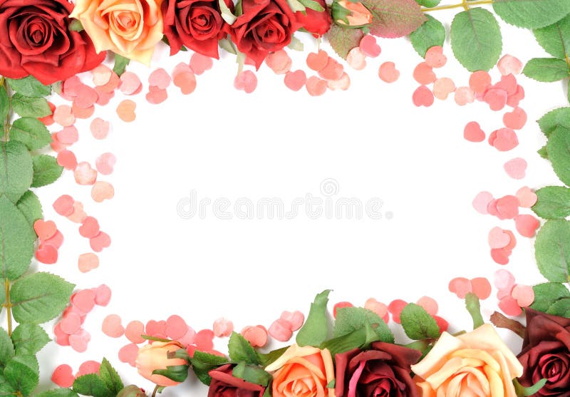 Roses frame stock image. Image of closeup, rose, frame - 28752527