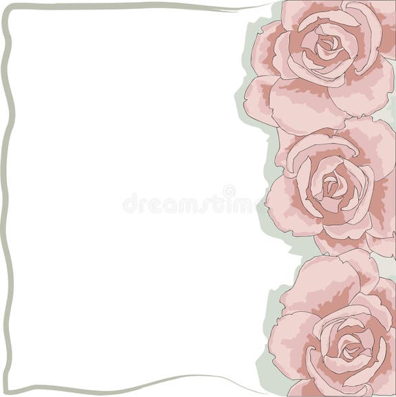 Roses Frame stock vector. Illustration of border, moments - 448982