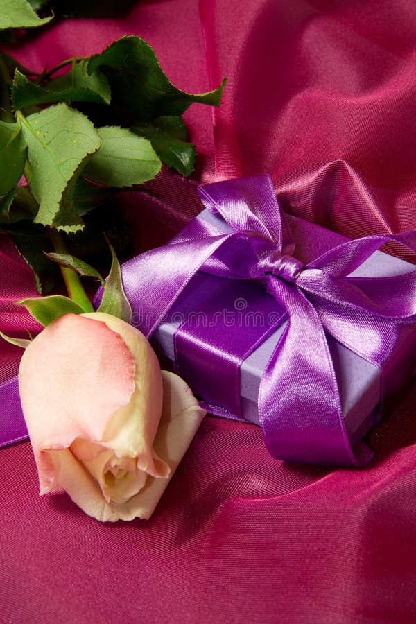 Roses and gift box stock photo. Image of romance, roses - 17975416