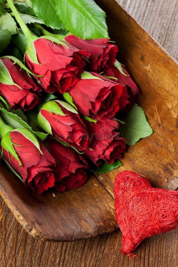 Roses and heart stock photo. Image of botany, grain, marriage - 31051428
