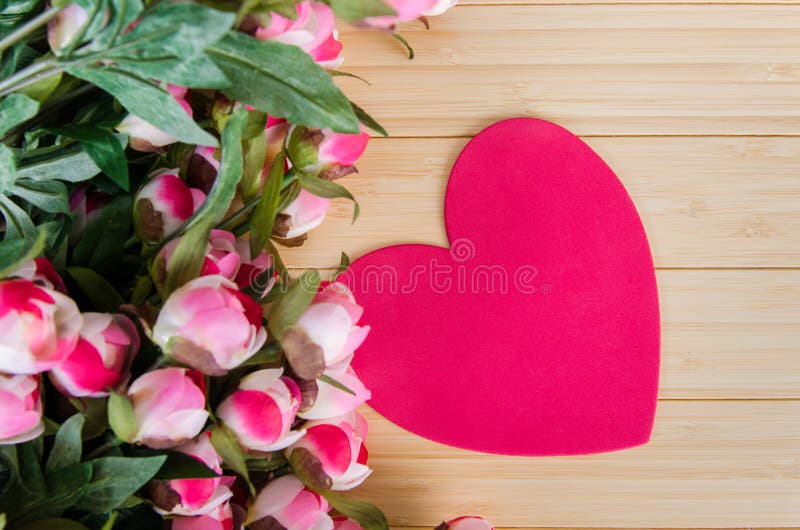 The Roses and Heart Shape Card for Your Message Stock Photo - Image of ...