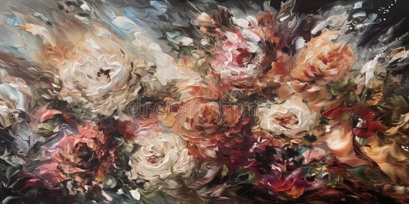 Roses in Hyper-realistic Surrealism, Made with Generative AI Stock ...