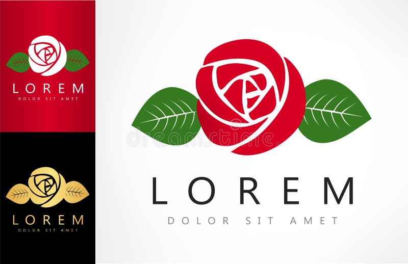 Roses logo vector stock vector. Illustration of flora - 118466649