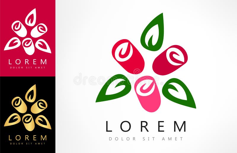 Roses Logo Stock Illustrations – 7,728 Roses Logo Stock Illustrations ...