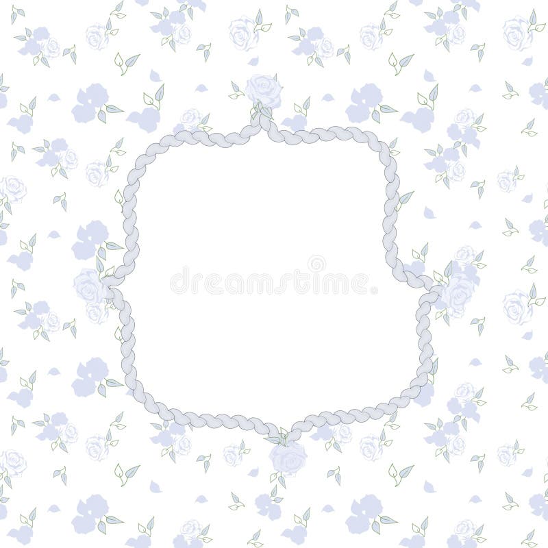 Roses pattern Frame stock illustration. Illustration of cover - 41510007