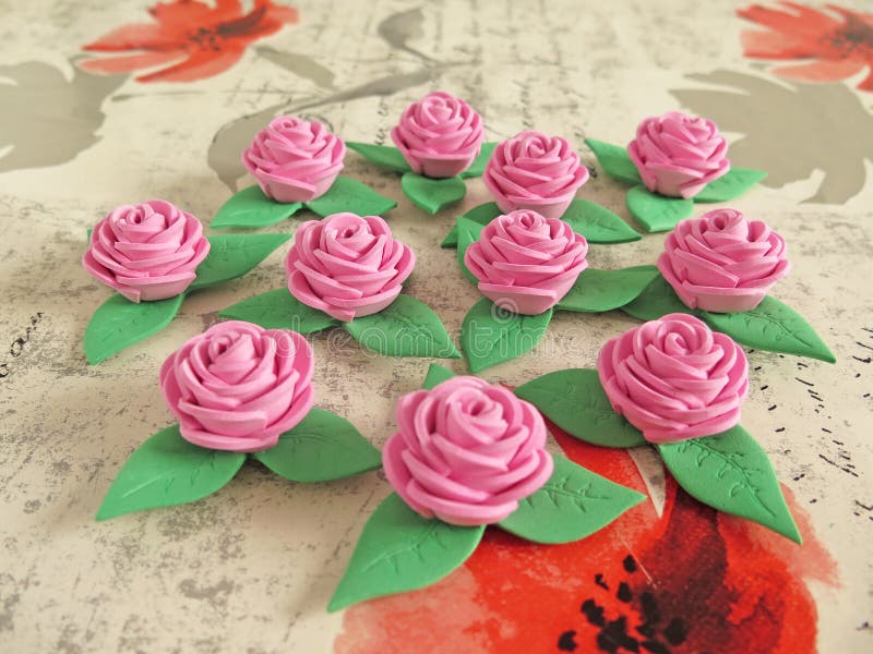 Roses stock image. Image of flower, rubber, macro, green - 68970177