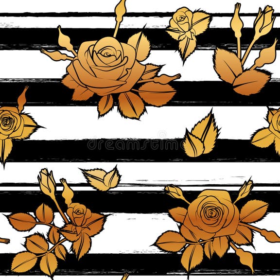 Black Gold Stripes Patterns Stock Illustrations – 933 Black Gold ...