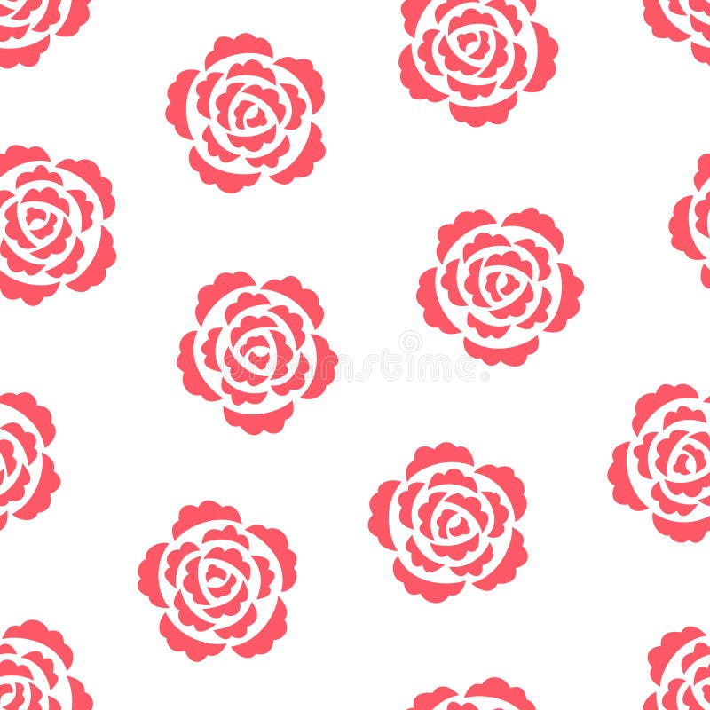 Red Flock Wallpaper Pattern Stock Image - Image of intricate, design ...