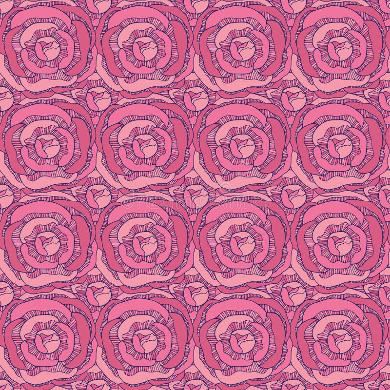Roses Seamless Pattern. Repeat Floral Background. Floral Pattern for ...