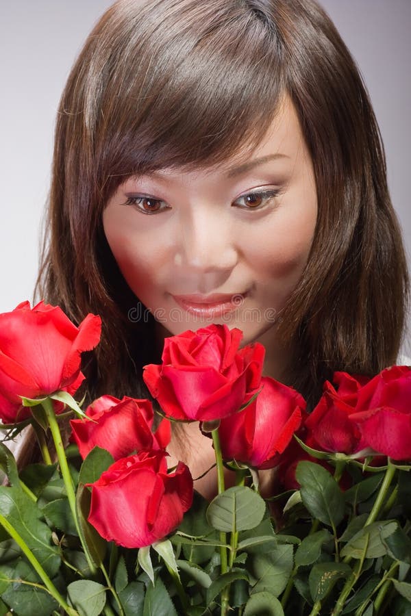 Fille Asiatique Sexy Dans Le Blanc Image Stock Image Du Expression