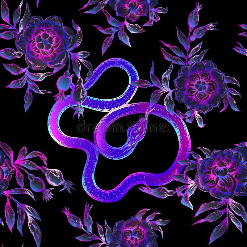 Neon Purple Roses Stock Illustrations – 321 Neon Purple Roses Stock ...
