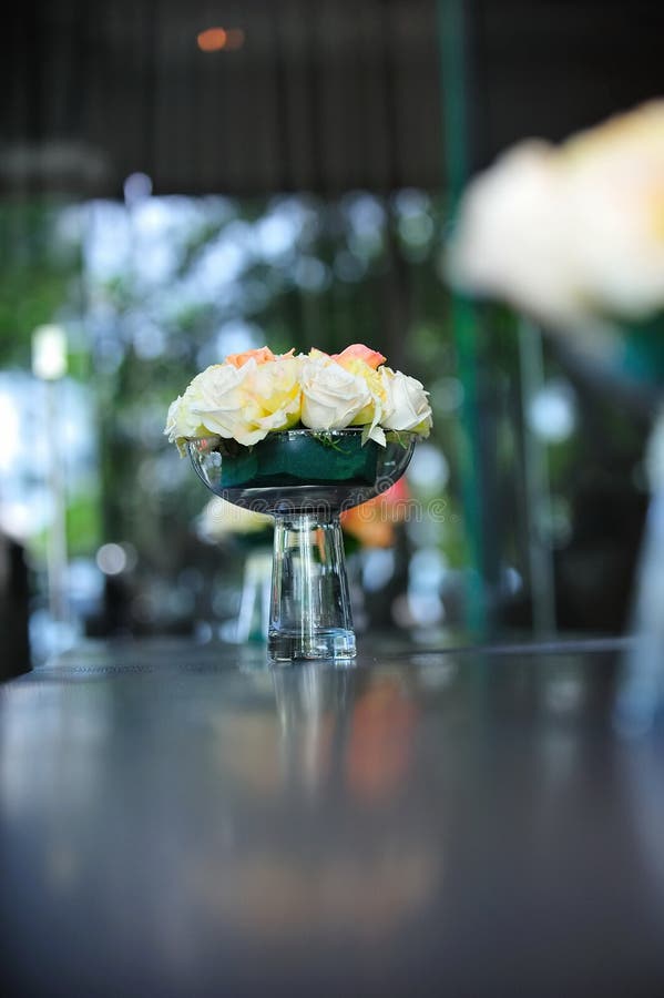 Roses on table stock photo. Image of decoration, event - 22430604